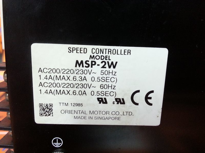 ORIENTAL MSP-2W Speed Controller - PLC DCS SERVO Control MOTOR POWER SUPPLY IPC ROBOT